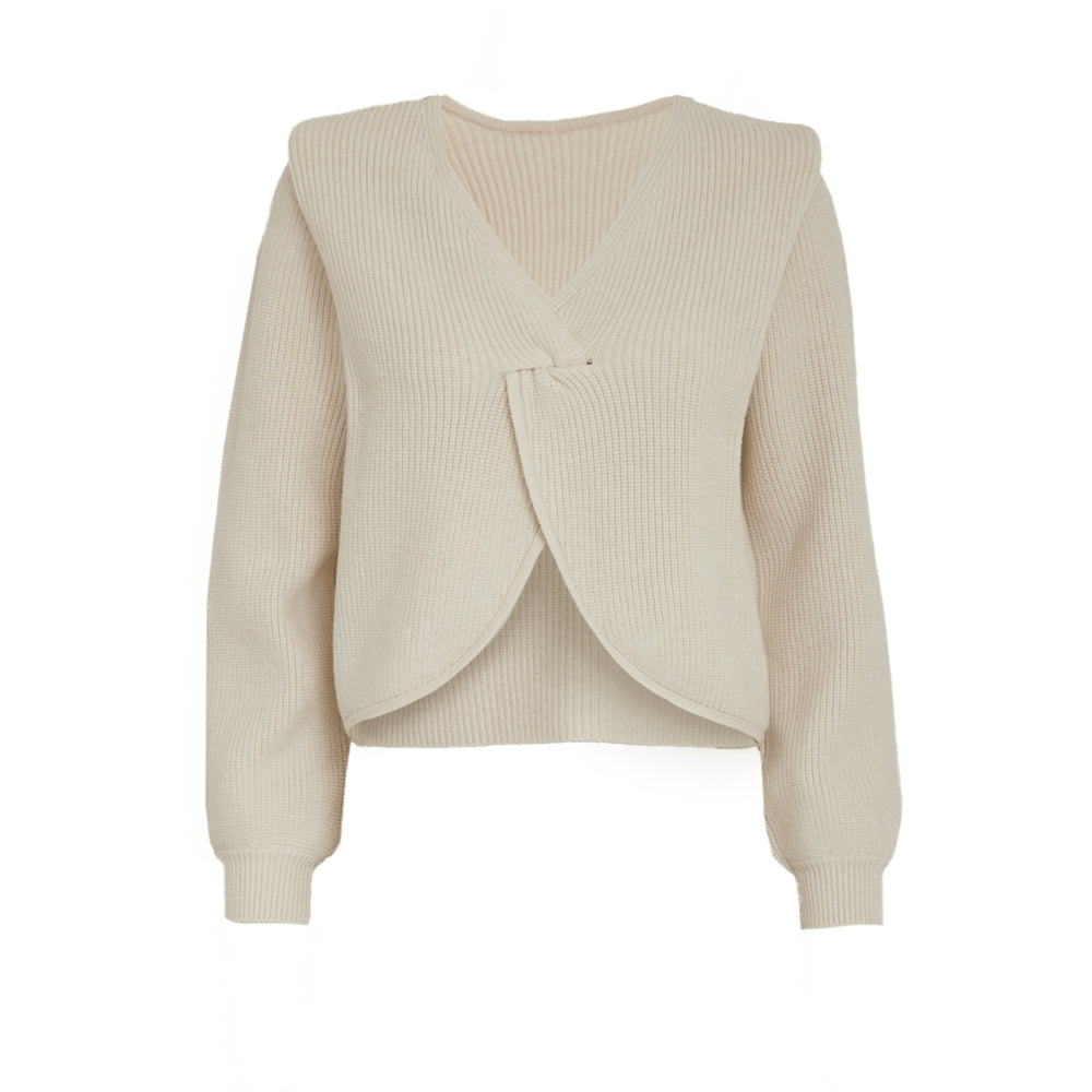 MSKaida Knit Pullover - Cloud Dancer