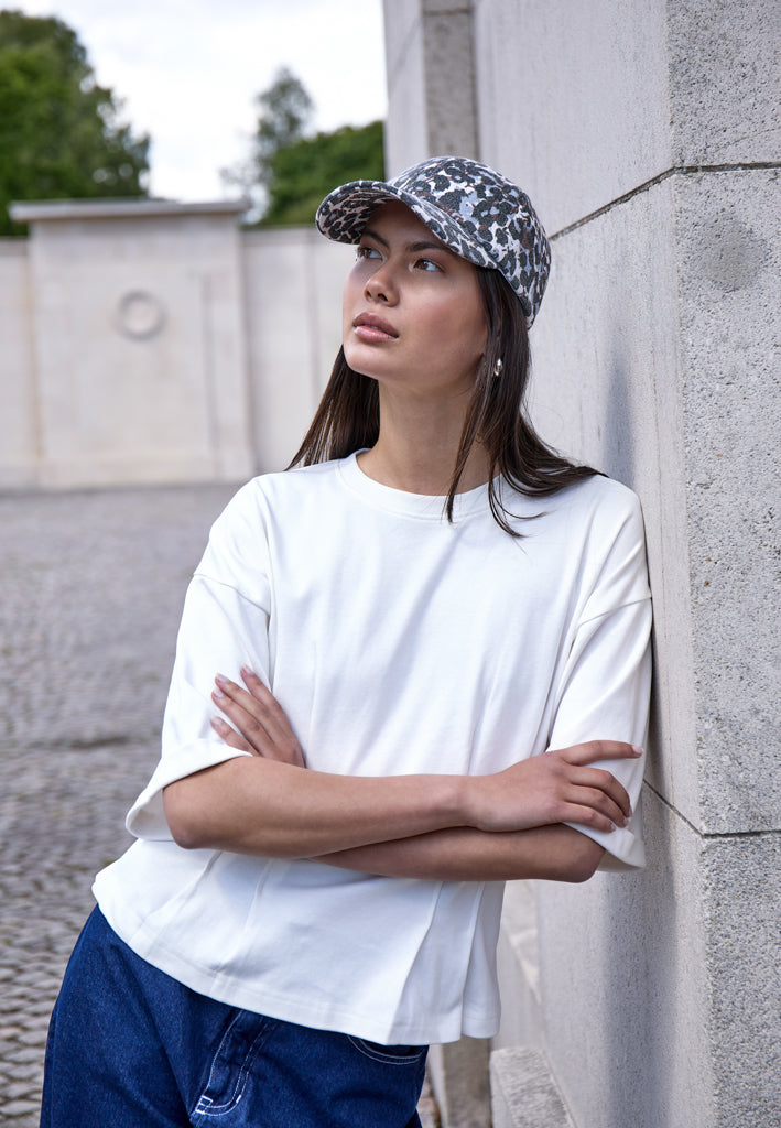 MSMalli Cap - Skyway Blue Leo Print