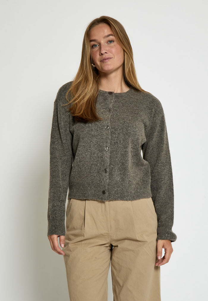 PCKate Cardigan - Walnut Melange