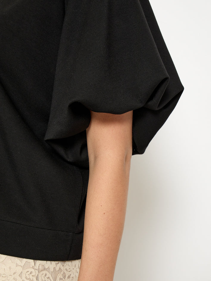 PCMinnie GRS Balloon Sleeve Blouse - Black